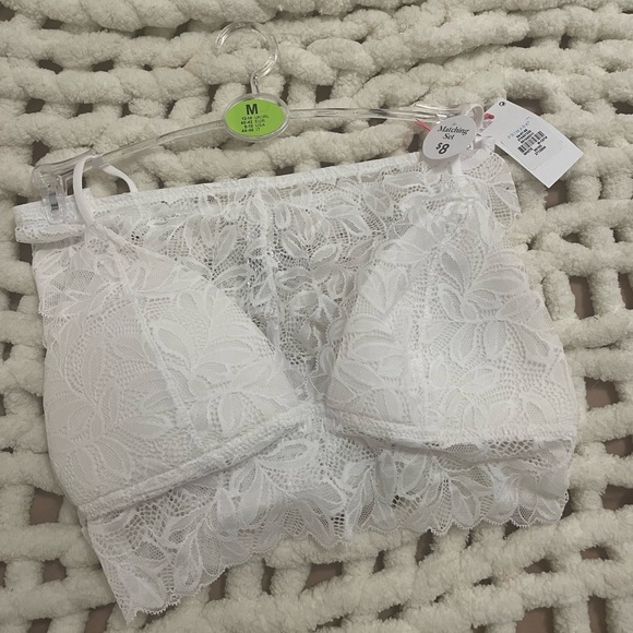 Primark | Intimates & Sleepwear | Primark White Lace Bra Underwear Set ...